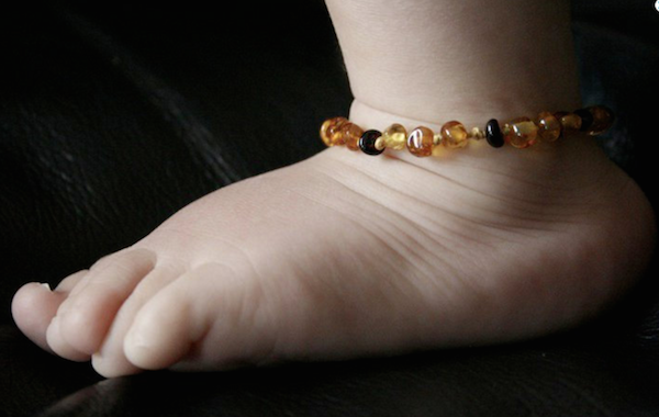 Four Beads Amber teething anklets Baby | My cutie Pie – My Cutie Pie